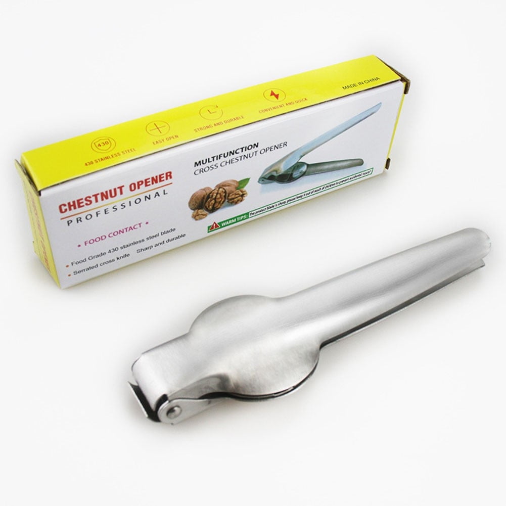 RAINB Stainless Steel Chestnut Opener Cross Nut Cracker Shell Remover ...