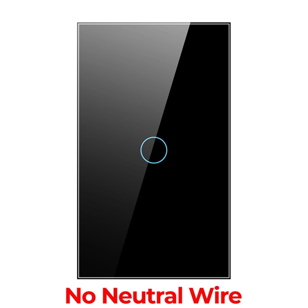 RAINB Wifi Switch Smart Home Touch Rf Light Wall Panel 1/2/3 Gang Black ...