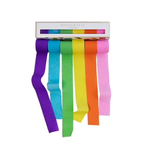 RAINBOW CREPE PAPER STREAMERS - Walmart.com