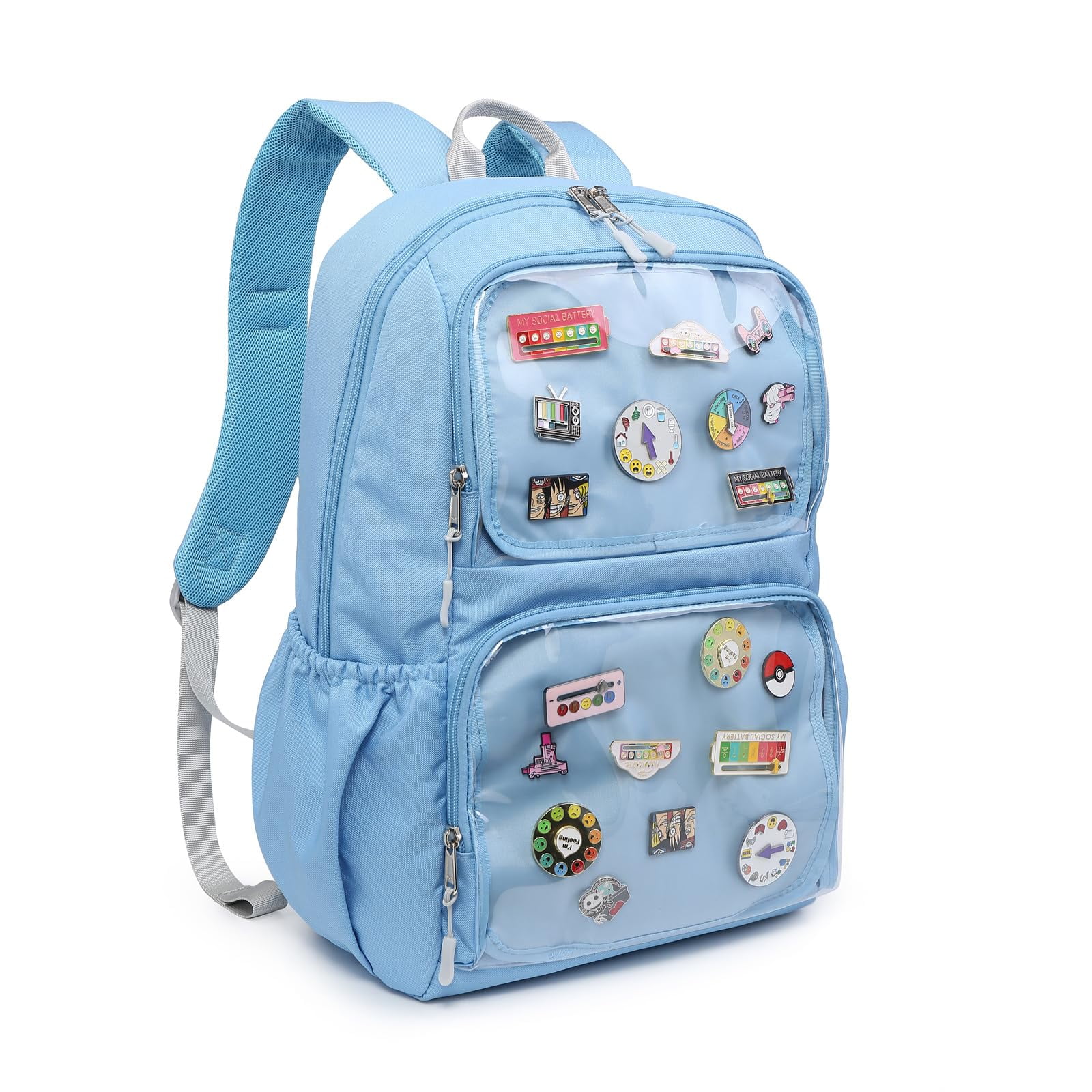 RAINBOW SMILE Girls Womens Kawaii Cute Ita Bag Backpack with insert Pin ...