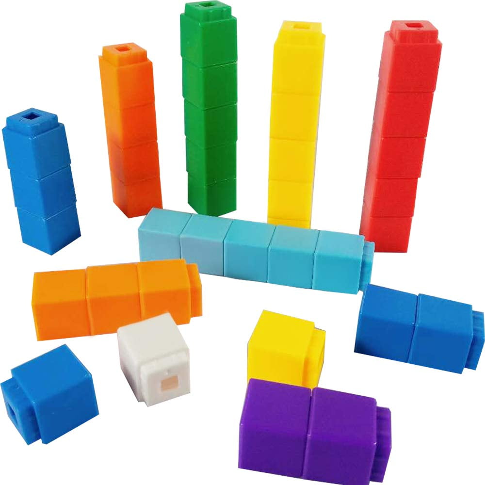 RAINBOW TOYFROG Math Manipulatives MMF7 Counting Cubes, Educational ...