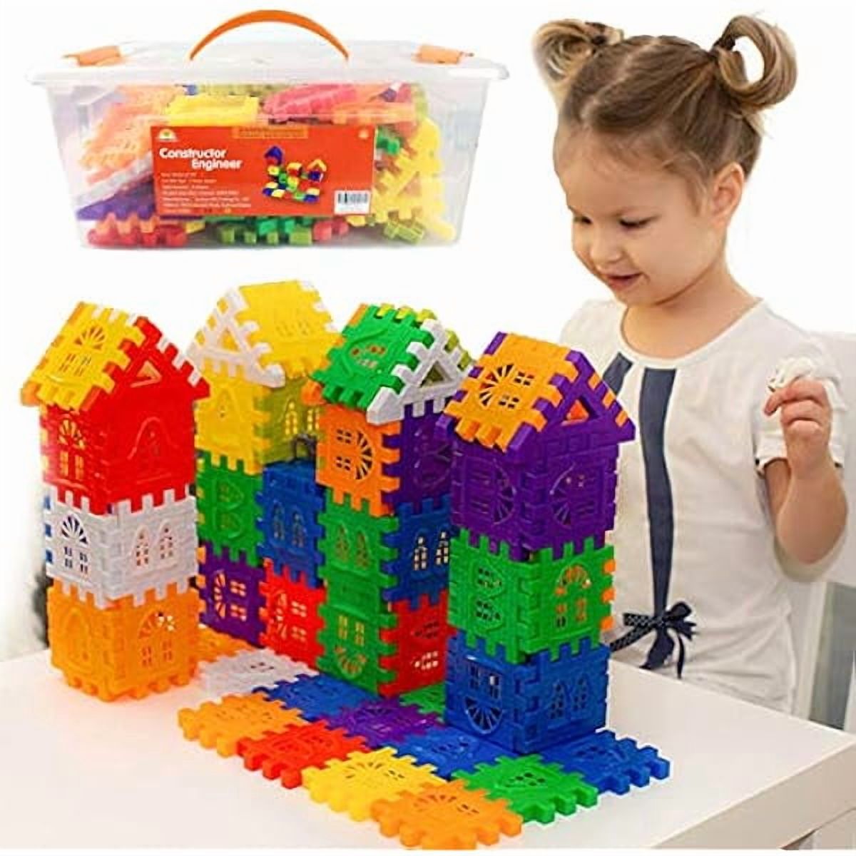 RAINBOW TOYFROG Waffle Blocks STEM Building Toys for Kids Ages 4-8 ...