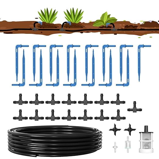 RAINPOINT 100% Anti-Siphoning Solar Drip Irrigation Kit Accessories ...
