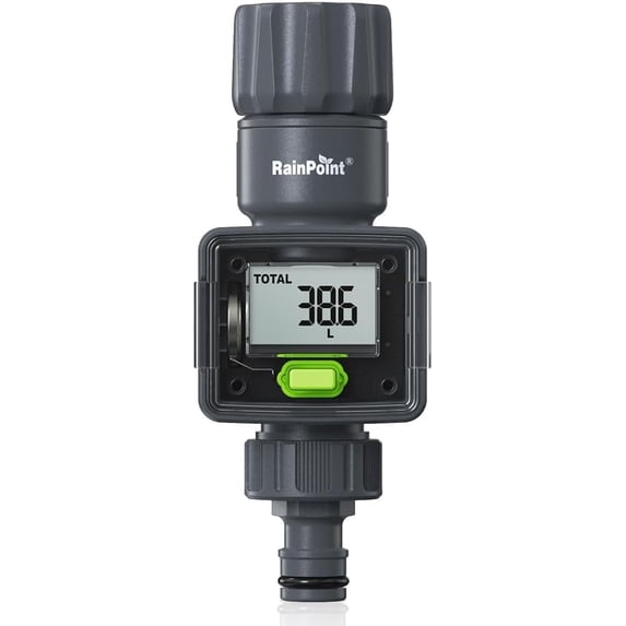 RainPoint Digital Garden Hose Flow Meter with Real-Time Tracking and ...
