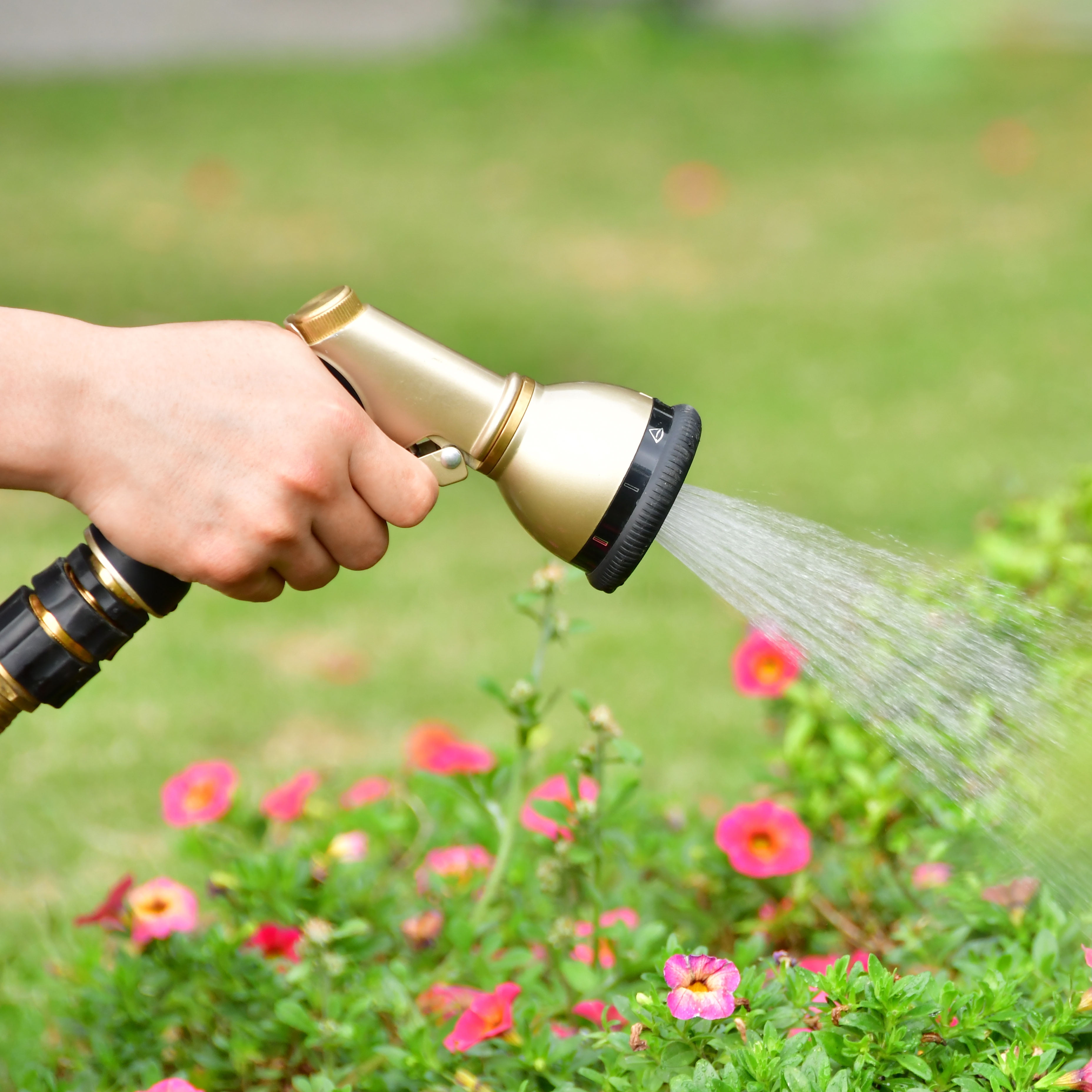 RAINPOINT Garden Hose Nozzle Sprayer, Watering Nozzles Heavy Duty Metal ...