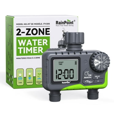 Sprinkler Timer Outdoor with Brass Swivel Water Timer for Garden Hose 2 ...