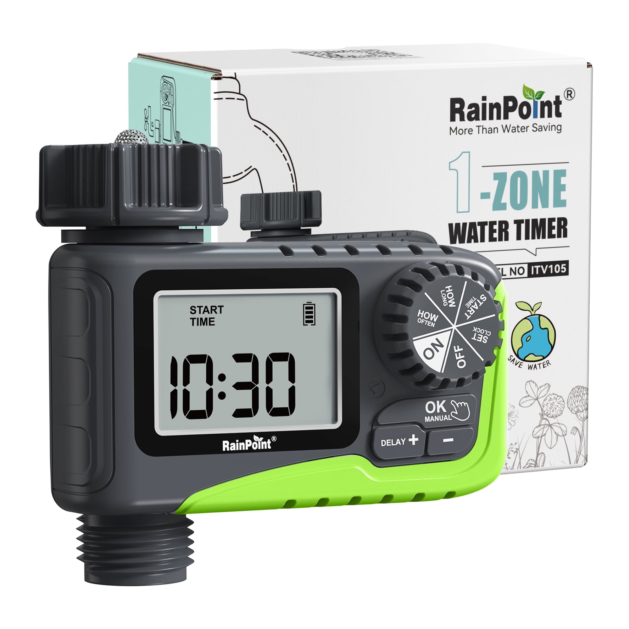 RAINPOINT Garden Hose Timer Greenhouse Irrigation Faucet Sprinkler ...
