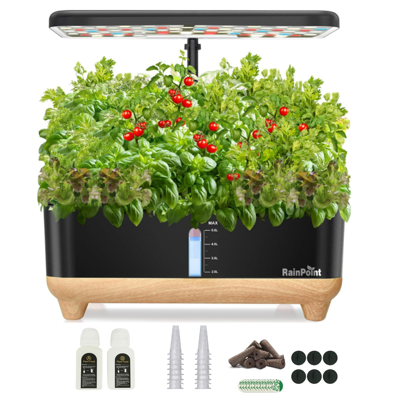 AeroGarden Sprout LED, Black with Herb Seed Kit - Walmart.com