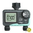 RAINPOINT Sprinkler Timer 2 Outlet, Water Timer for Garden Hose ...