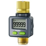 RAINPOINT Water Flow Meter HMF23 with Brass Inlet & Outlet, 180° Screen ...