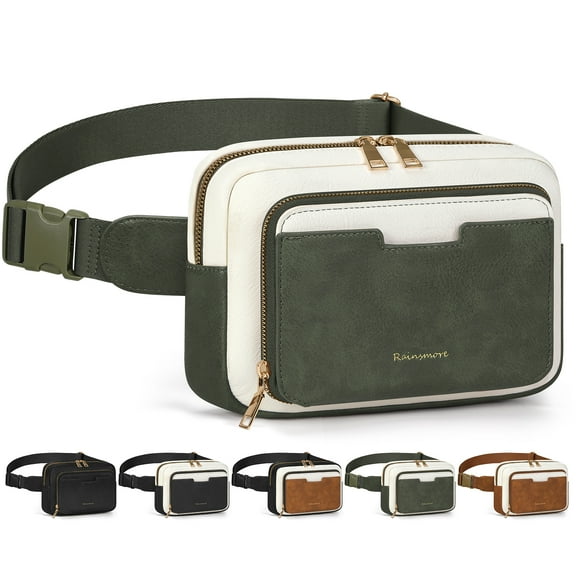 80s Neon Rave Fanny Pack with 2 Pockets, Retro Belt Bag Waist Packs for ...