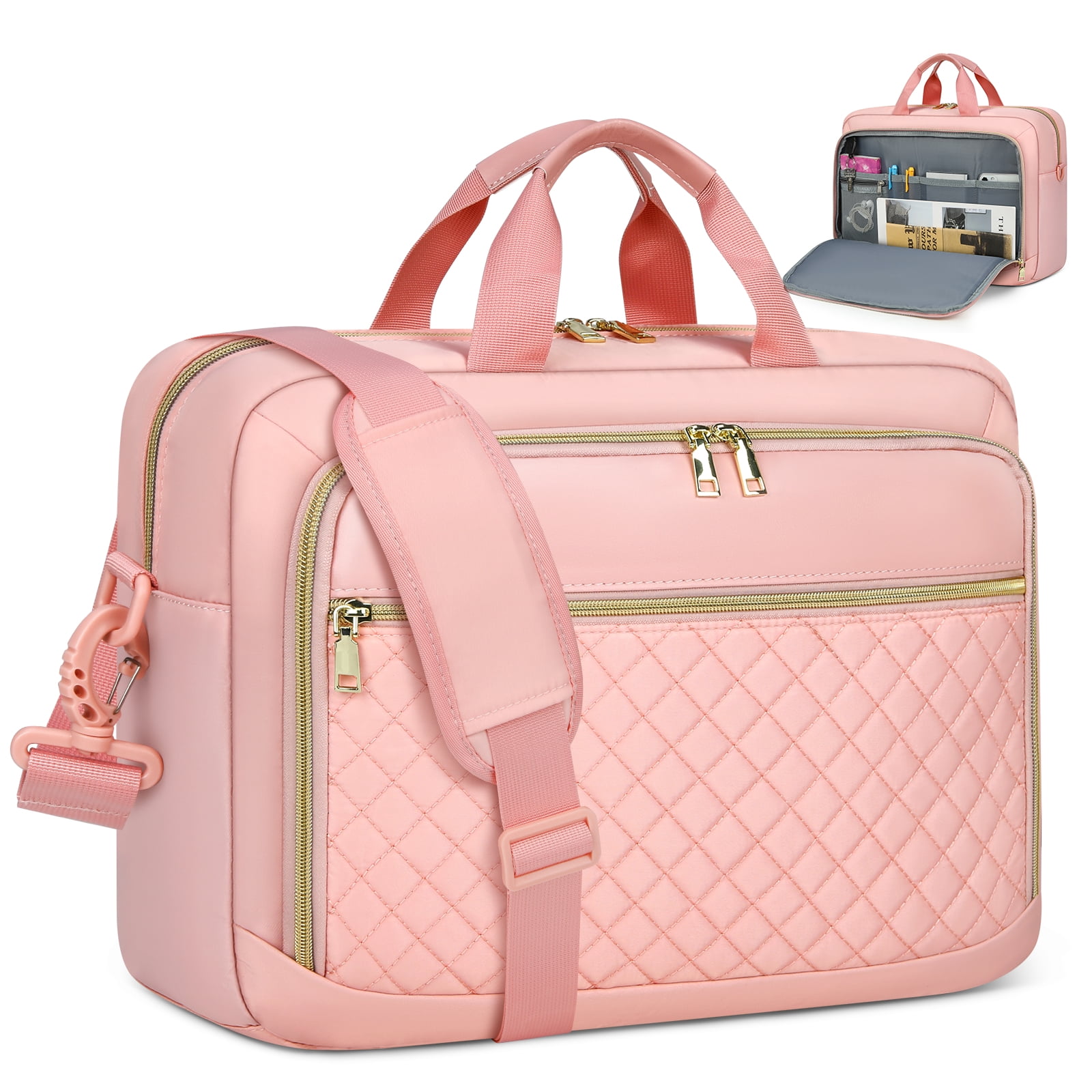 RAINSMORE Laptop Bag 17.3 Inch Laptop Briefcase for Women Men ...