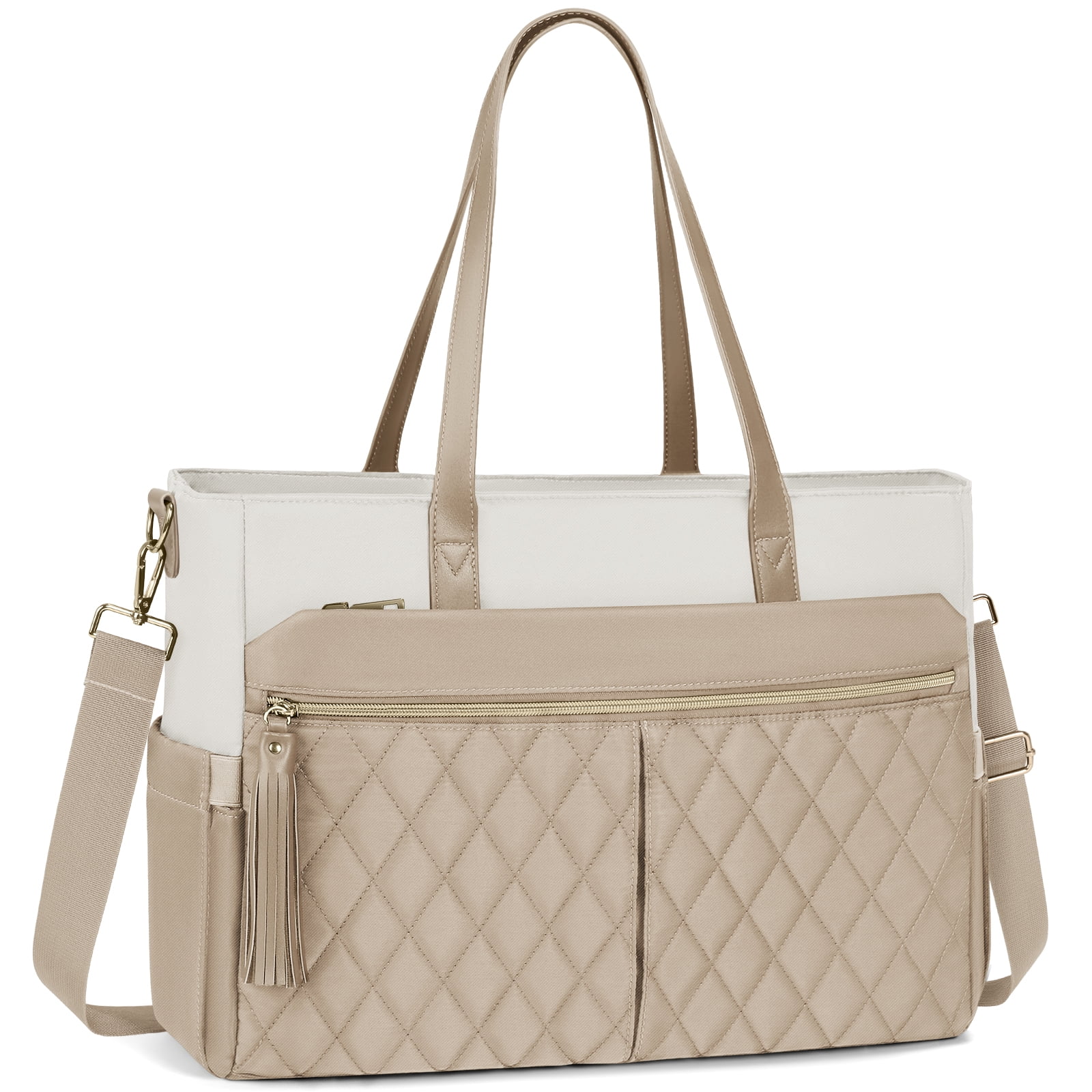 RAINSMORE Laptop Bag for Women 15.8inch Laptop Tote with Insulated ...