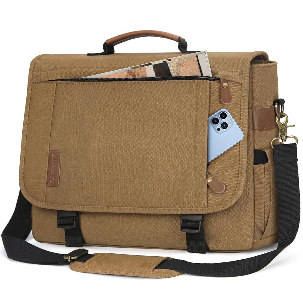 RAINSMORE Messenger Bag for Men 17-17.3 Inch Laptop Bag Water-resistant ...
