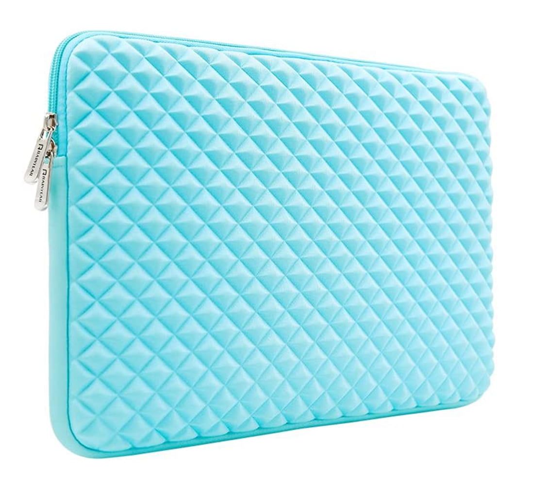 RAINYEAR 11 Inch Laptop Sleeve Diamond Foam Shock Resistant Neoprene ...