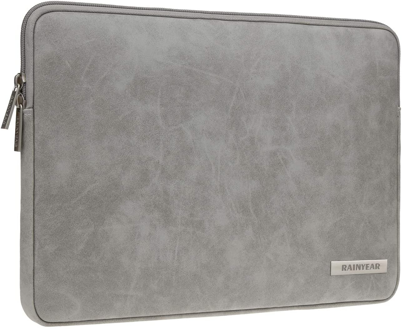 RAINYEAR 11 Inch Laptop Sleeve PU Suede Leather Case Protective Padded ...