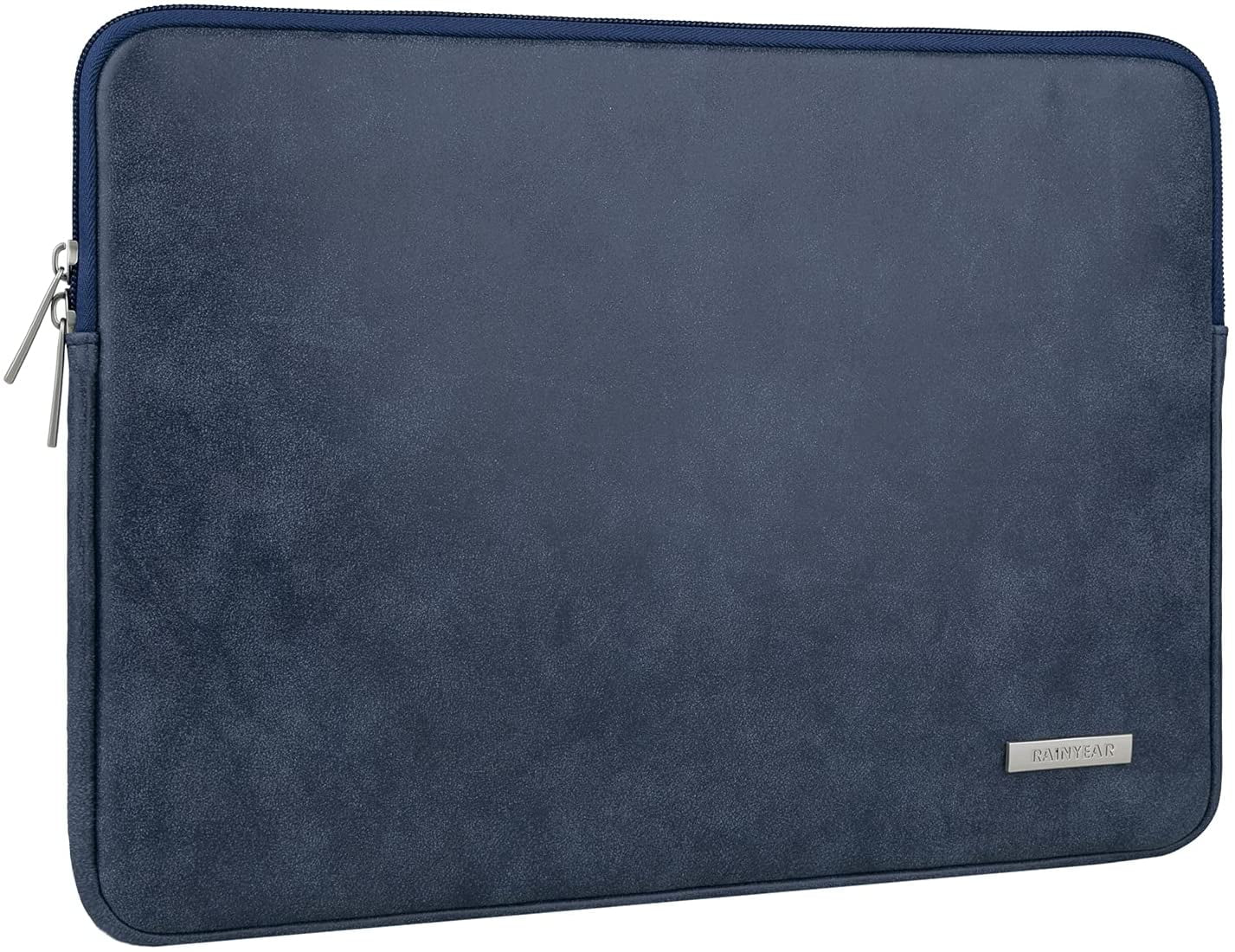 RAINYEAR 11 Inch Laptop Sleeve PU Suede Leather Case Protective Padded ...