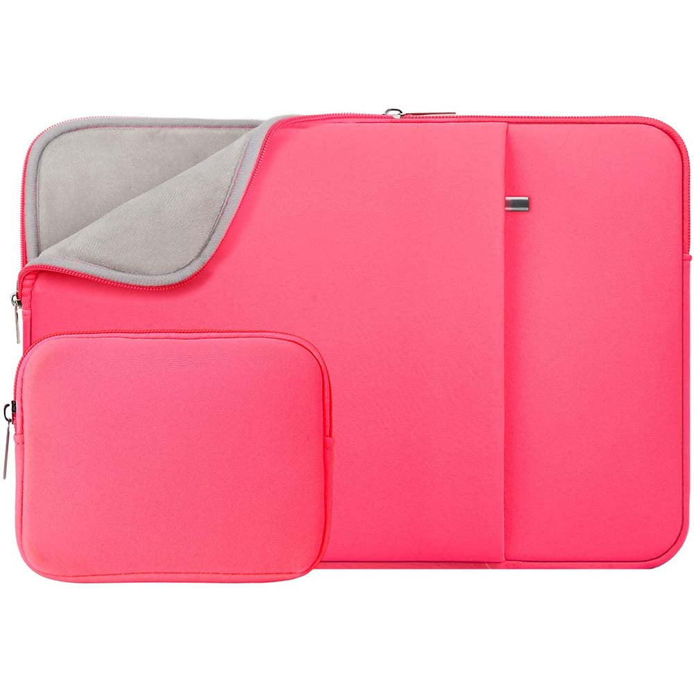 RAINYEAR 14 Inch Laptop Sleeve Protective Case Soft Fluffy Lining Cover ...