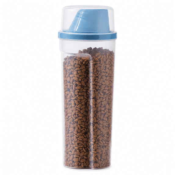 RAIRSKY Plastic Cat Dog Food Storage Container,Rice Bin with Pour Spout ...