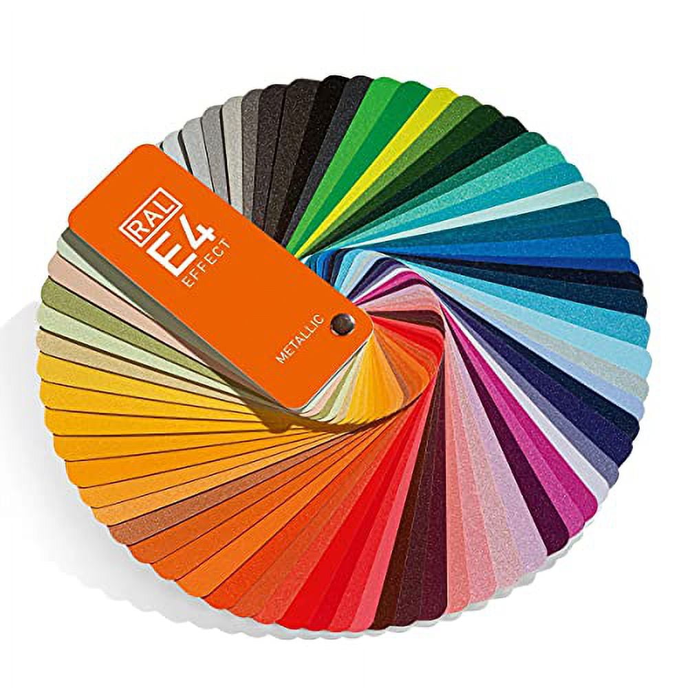 RAL E4 Color Chart, 70 Metallic Colors, Full Page Color Swatches, High ...
