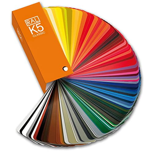RAL K5 Color Chart, 215 Full Page Color Swatches, Gloss, 8 Languages - Walmart.com