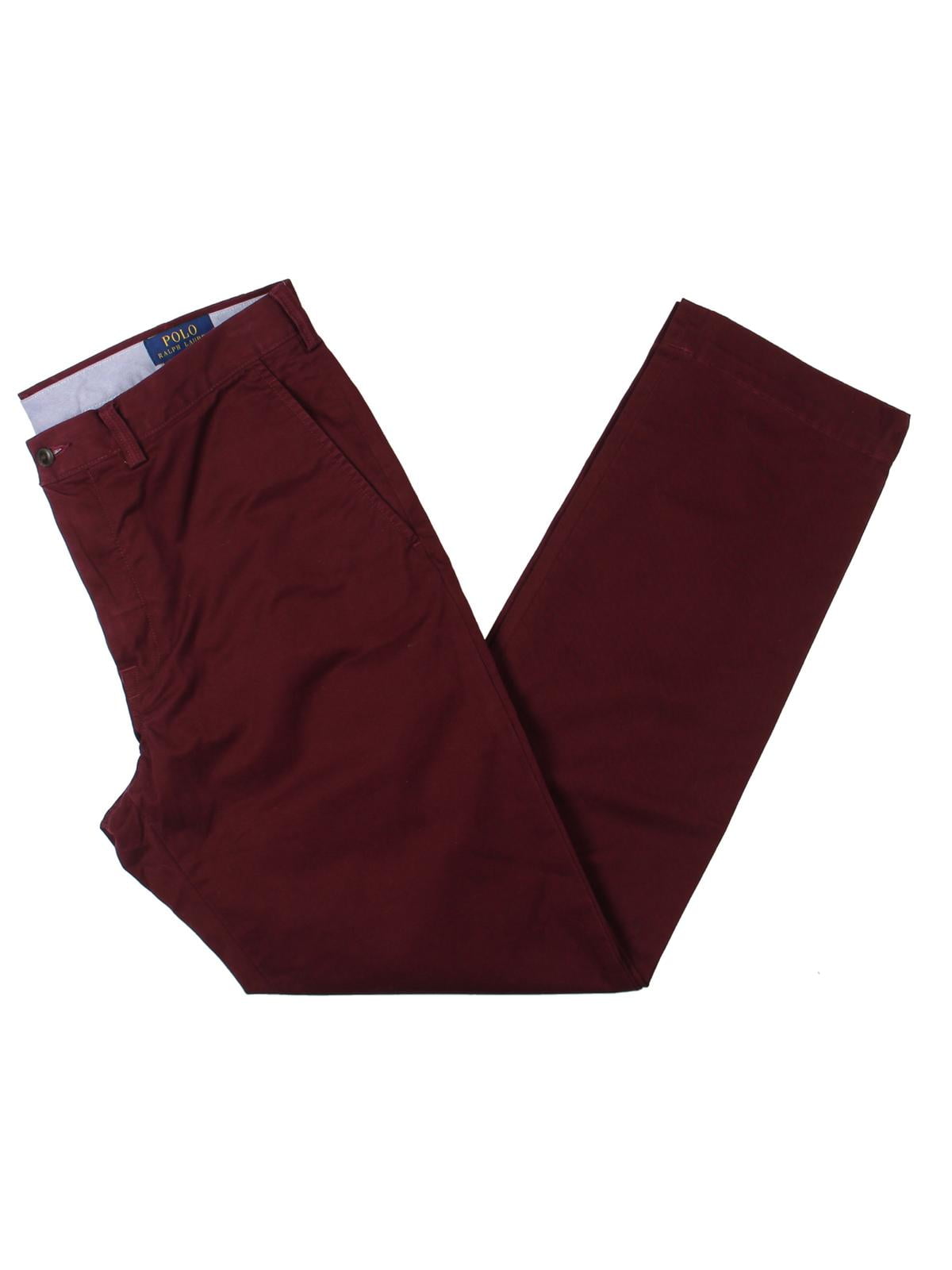 RALPH LAUREN Mens Maroon Pants 40W/ 30L - Walmart.com