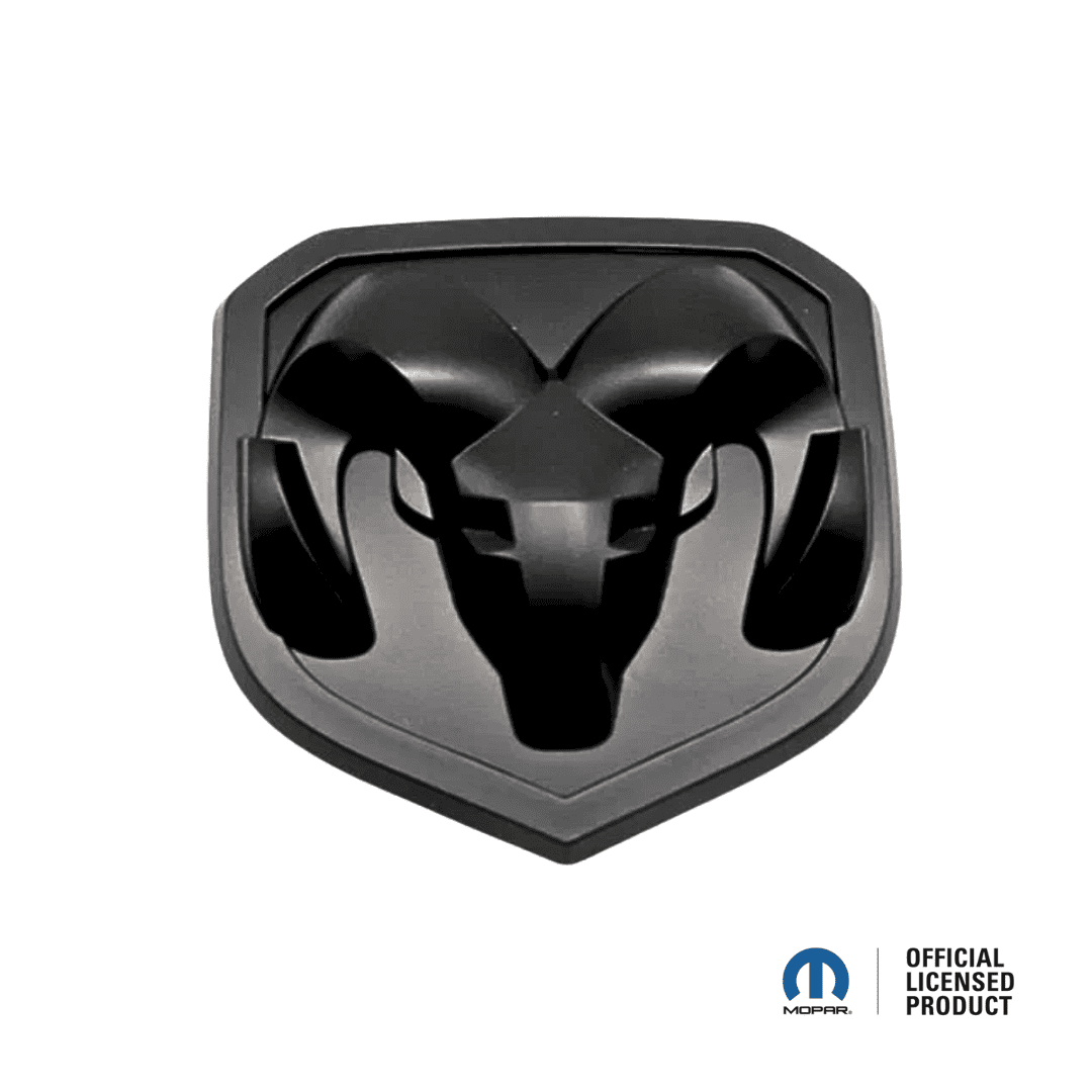 RAM 1500 2500 3500 Grille Emblem – Black Matte Finish – Front Badge ...