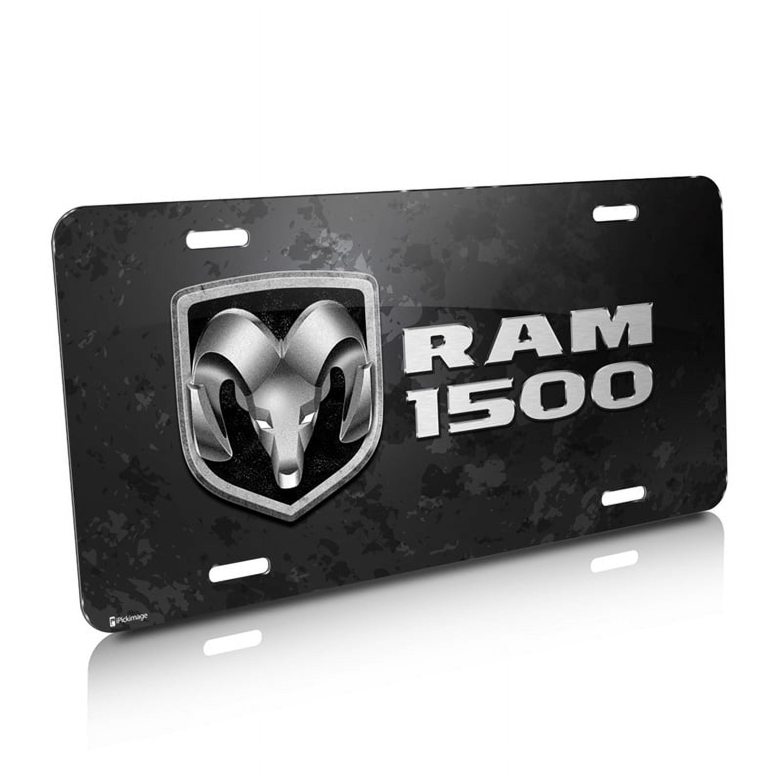 RAM 1500 Metal Look Graphic Aluminum License Plate - Walmart.com