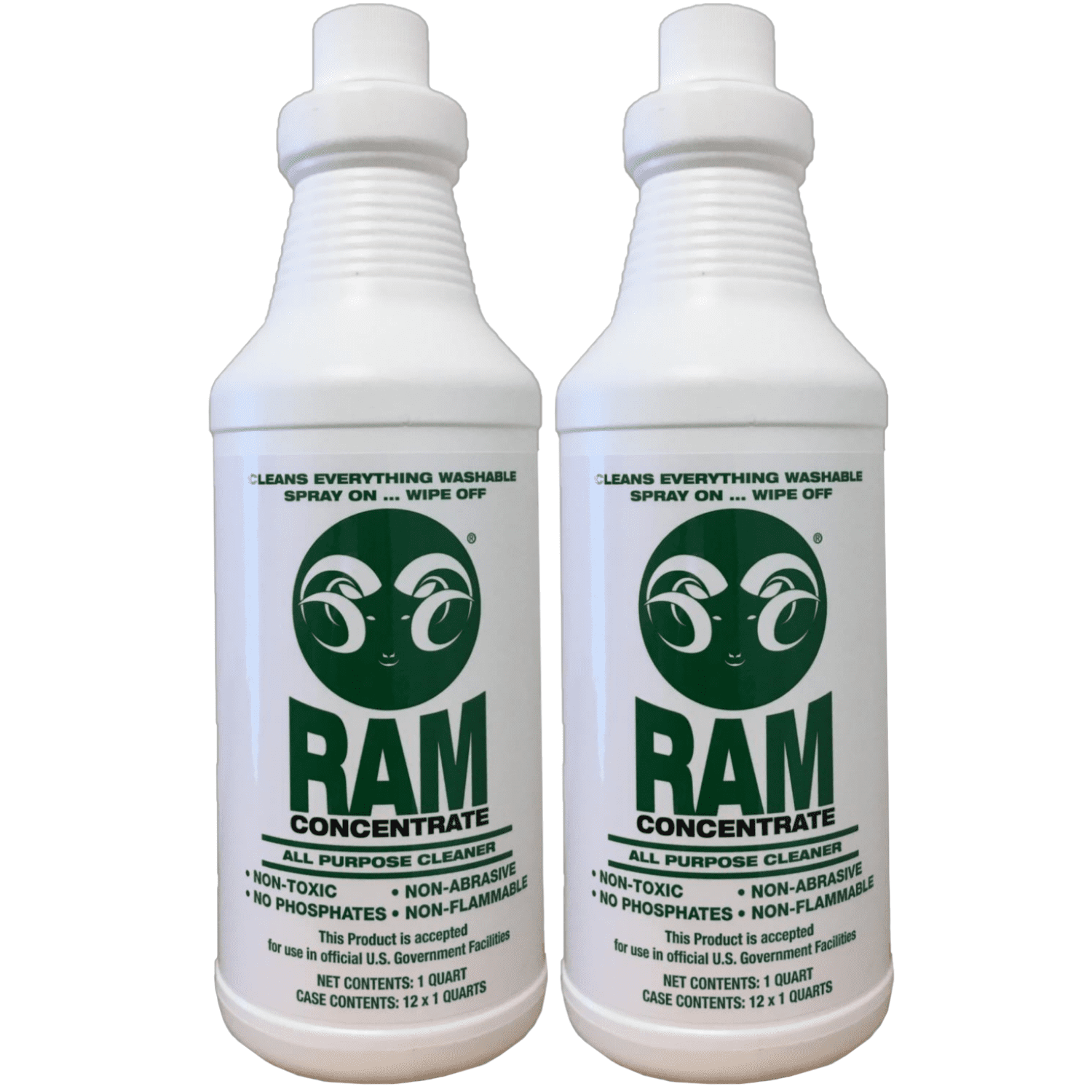 Ram Cleaner Concentrate Two Quart Bundle, All-Purpose Degreaser for ...