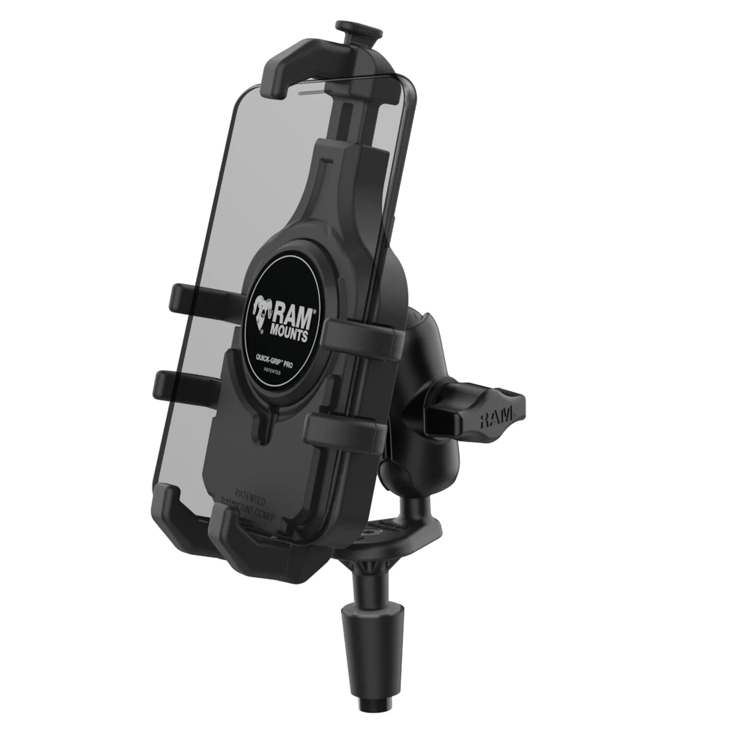 RAM-B-176-A-PD5U RAM® Quick-Grip™ Pro Phone Mount with Fork Stem Base ...