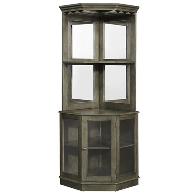 RAM Game Room BRCB4 SL Corner Bar Cabinet, English Tudor - Walmart.com