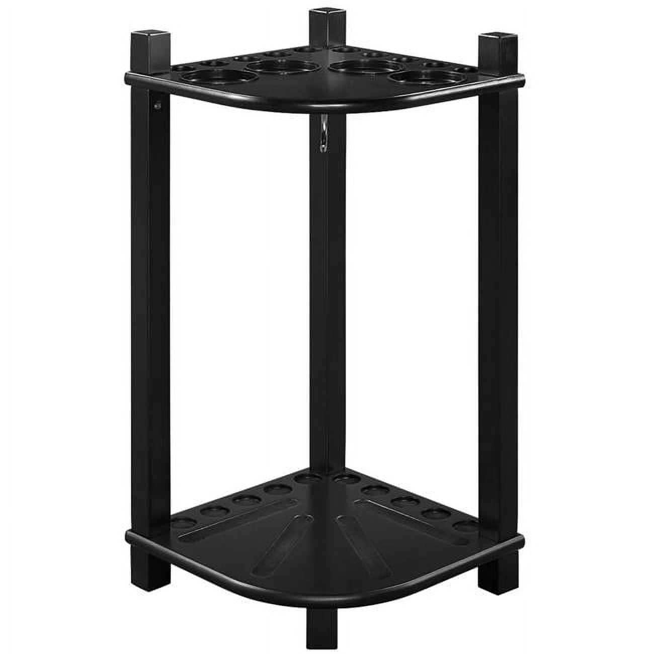 RAM Game Room FCR2 BLK 16 x 16 x 24 in. Floor Cue Rack with Square Leg ...