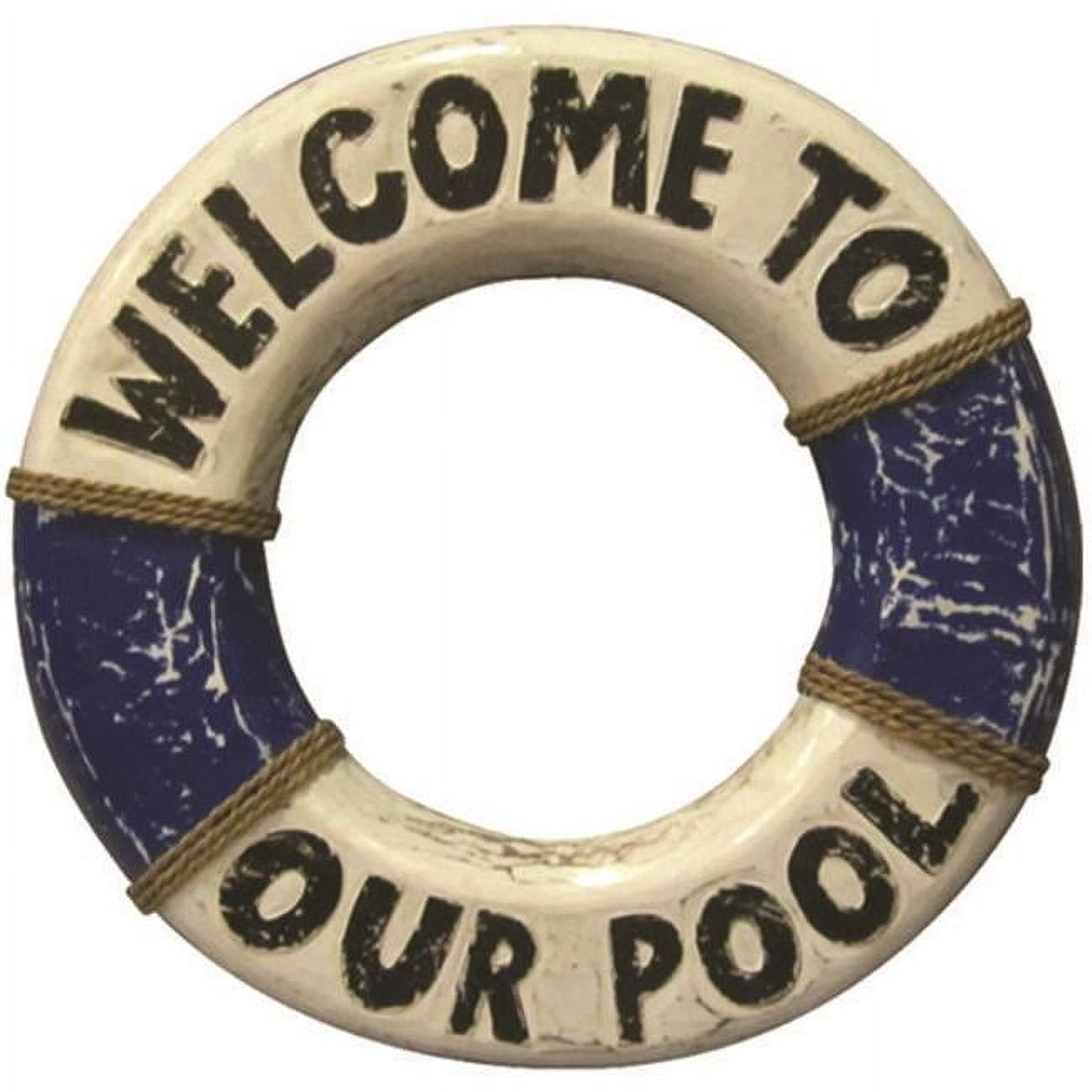 RAM Game Room ODR721 Outdoor Decor Welcome to Our Pool Life Ring ...