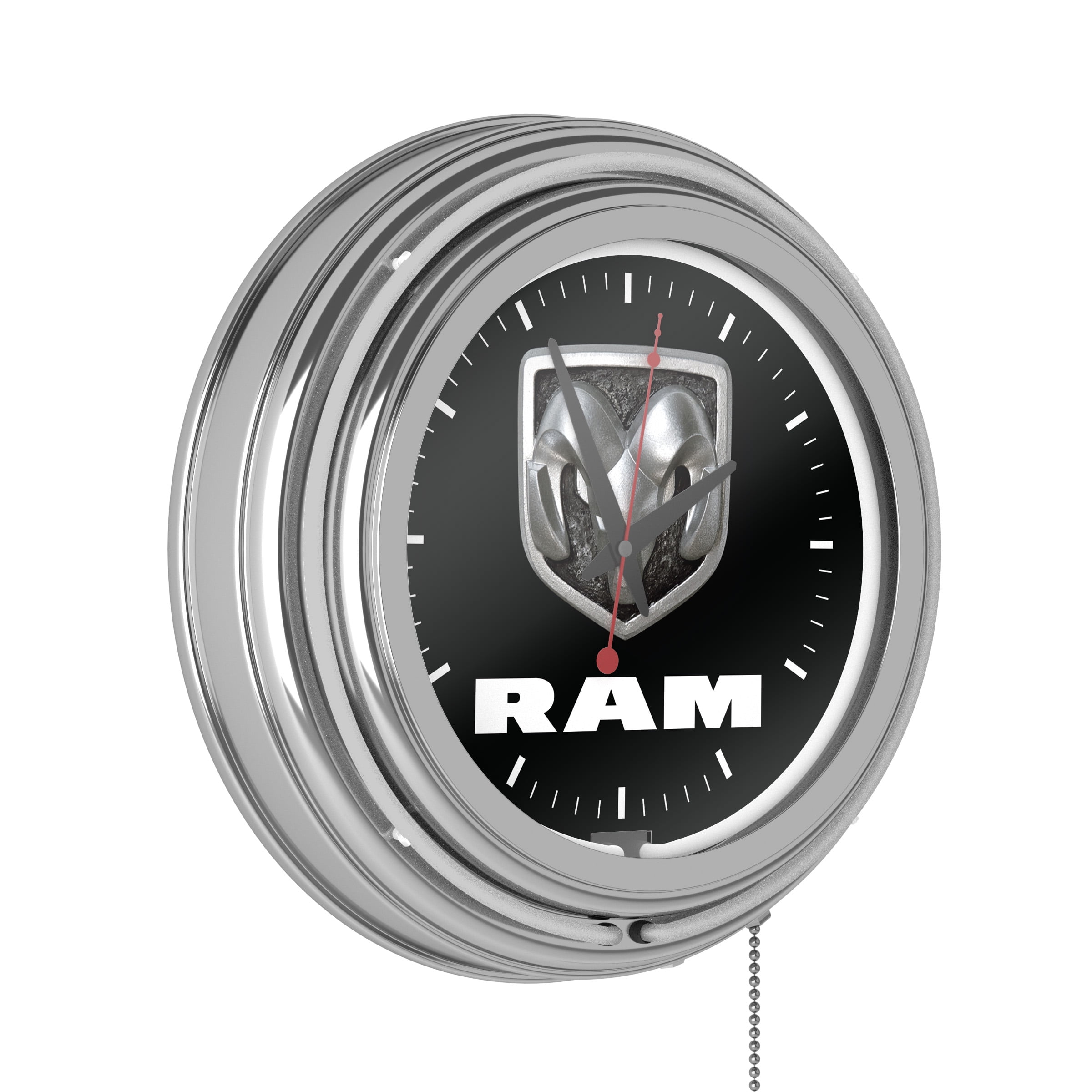RAM Logo Retro Neon Wall Clock - Licensed - 15 inch Diameter - Walmart.com