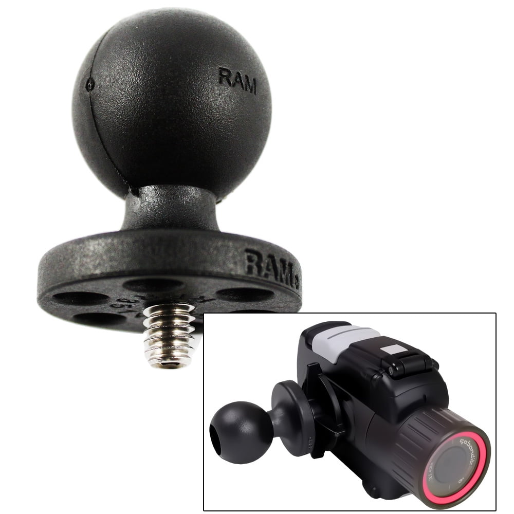 RAM MOUNT COMPSITE 1" BALL W/ 1/4-20 STUD FOR CAMERAS - Walmart.com