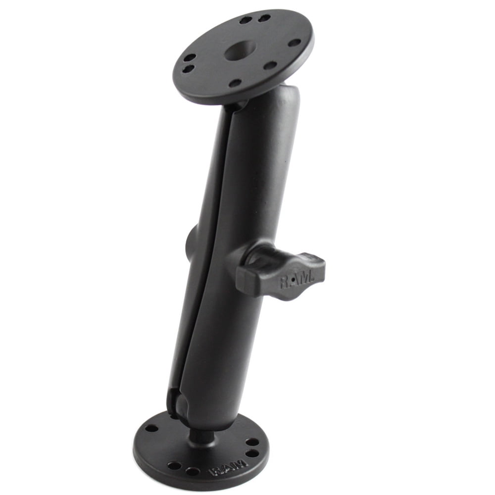 RAM MOUNT LONG DOUBLE SOCKET ARM W/ 2 2.5" ROUND BASES - Walmart.com