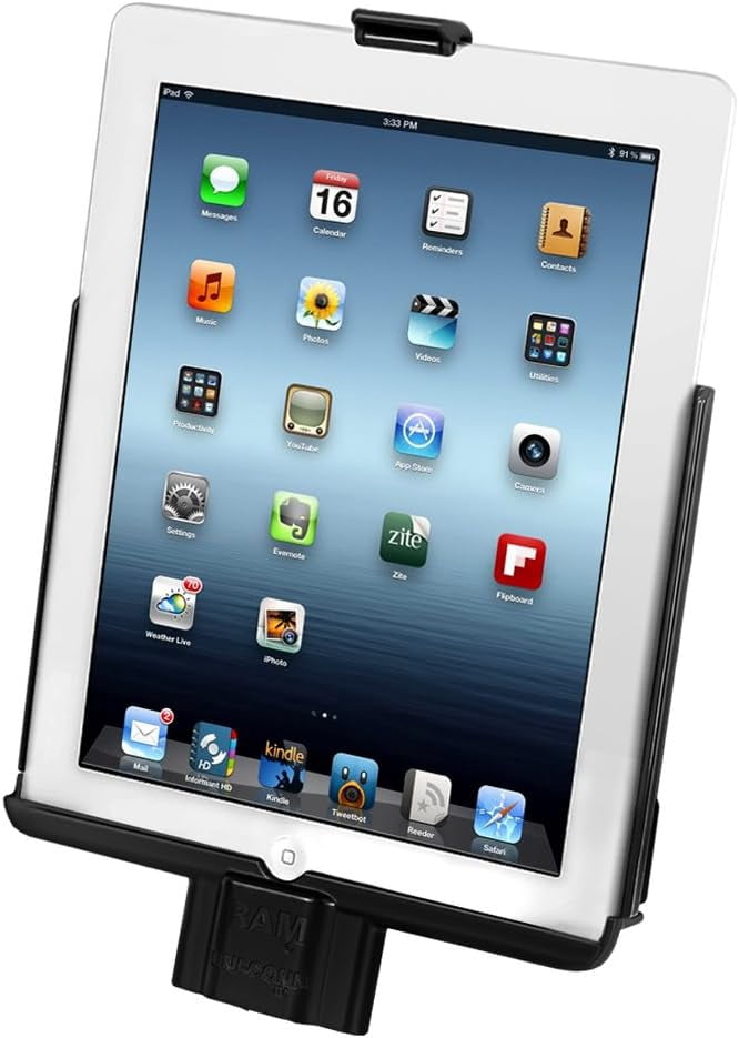 RAM Mount Plastic Apple iPad 2 Dock Mount Cradle with Uni-Conn RAM-HOL ...