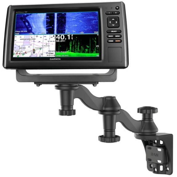 RAM Mounts Marine Mount for Fishfinder, Marine Chartplotter, GPS ...
