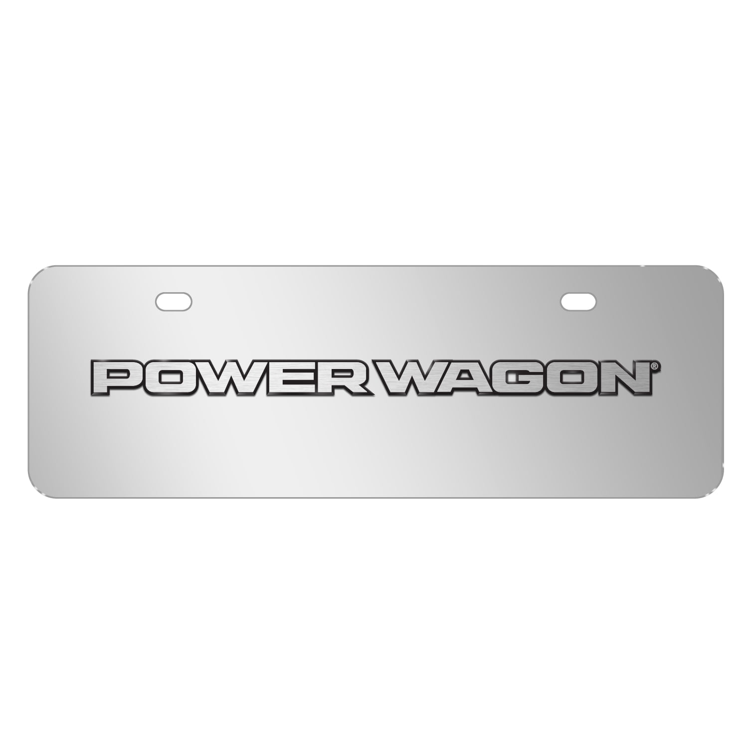 RAM Power Wag3D Logo 12" x 4.25" European Look Chrome Half-Size ...