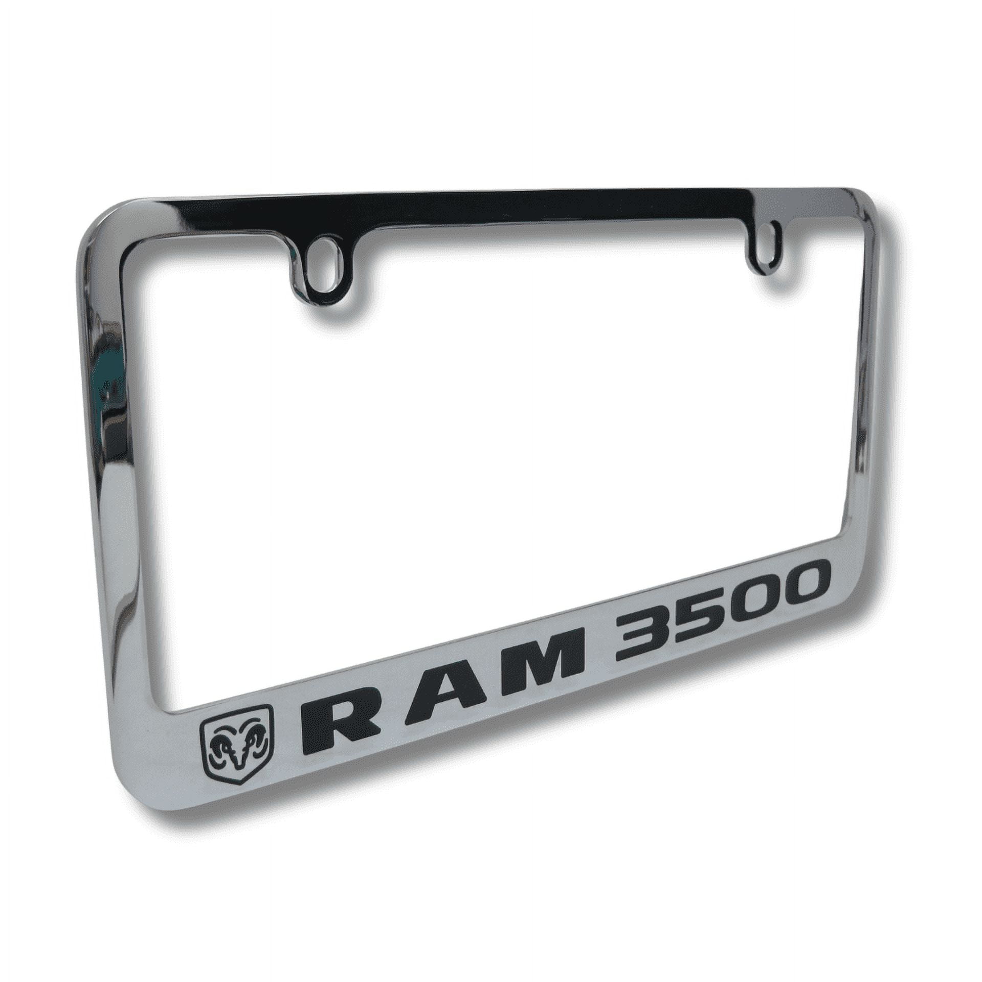 RAM Trucks 3500 Logo Chrome Zinc Metal License Plate Frame Official ...