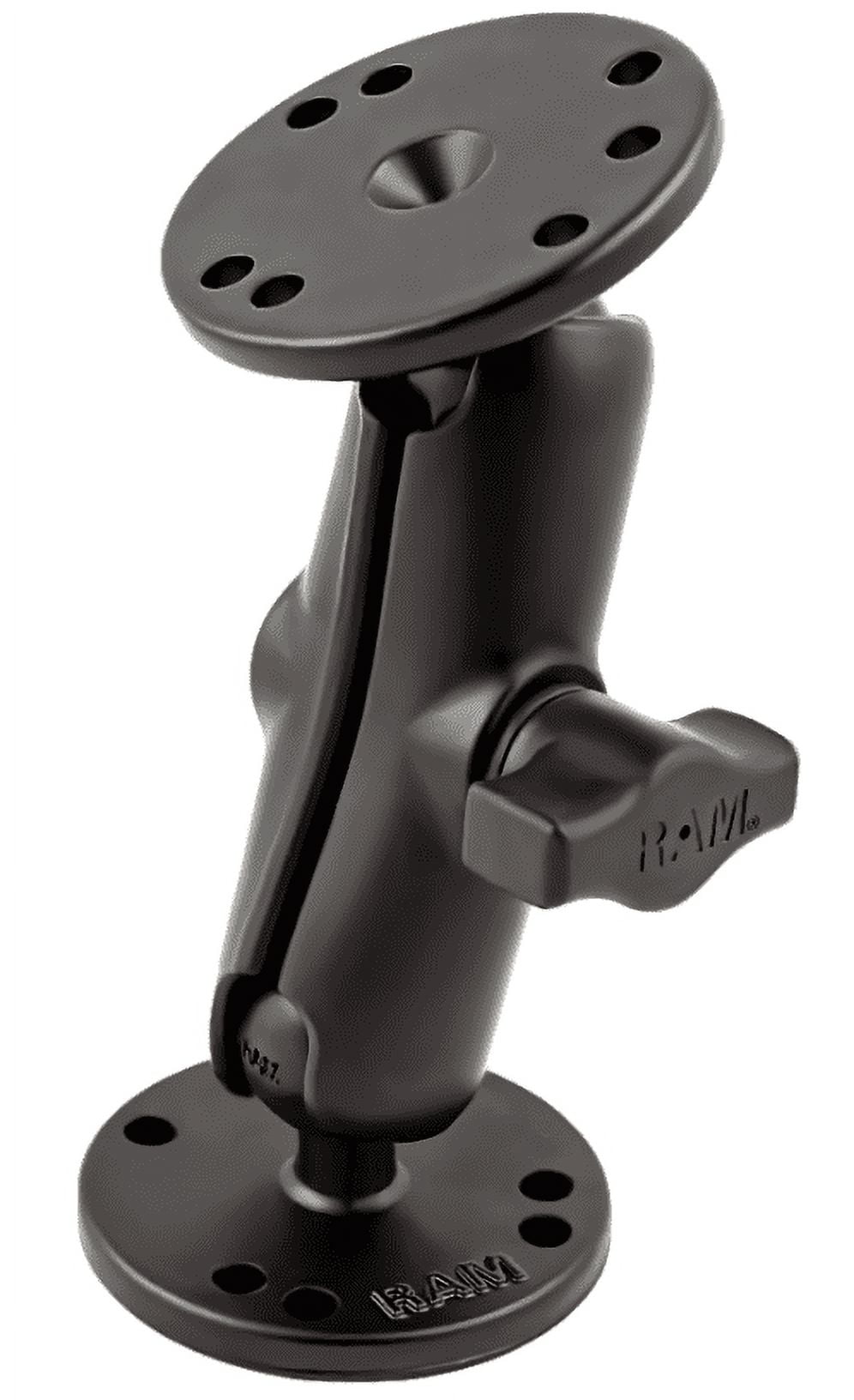 RAM® Drill-Down Double Ball Mount with Two AMPS Round Plates, Marine ...