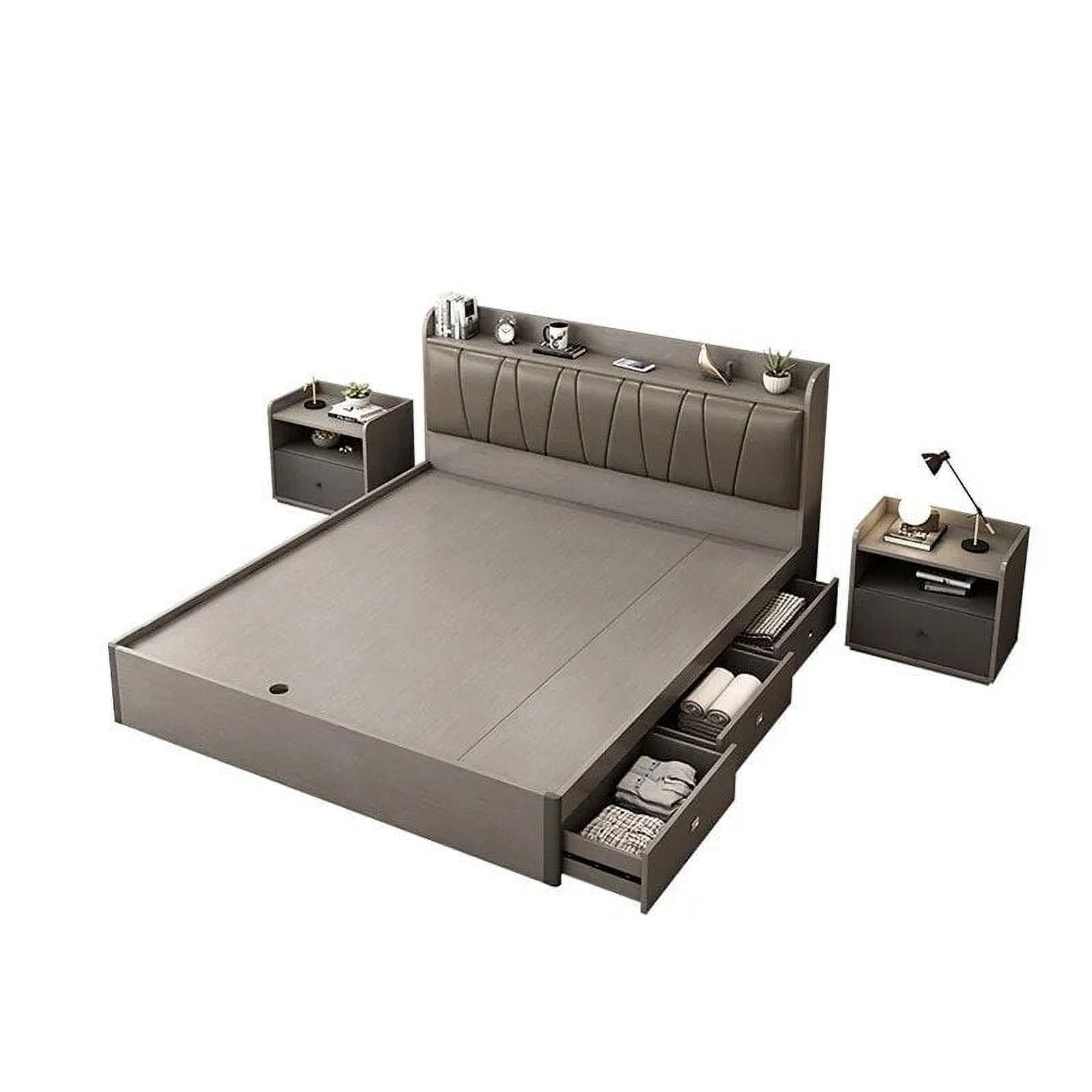 RAMA DYMASTY genuine leather soft bed modern design bed bett, cama ...