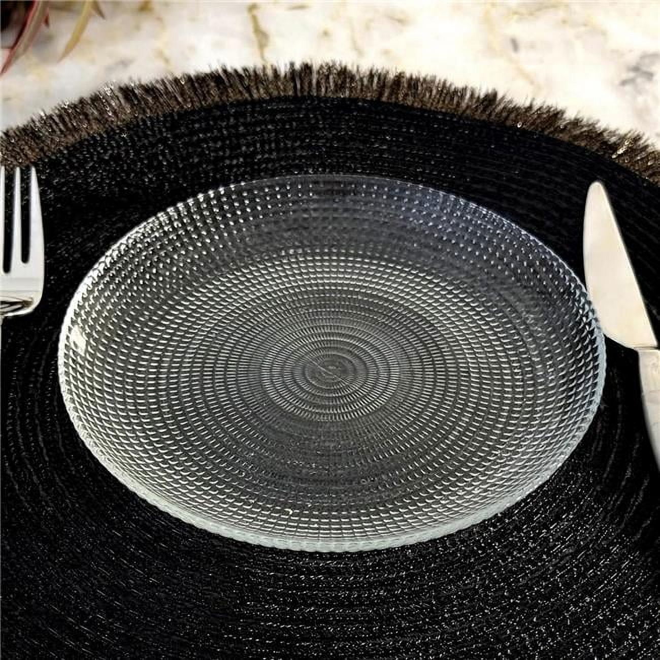 RAMART Studio Glass R1422-0 Helios Glass Salad Plate, Clear - Set of 4 ...