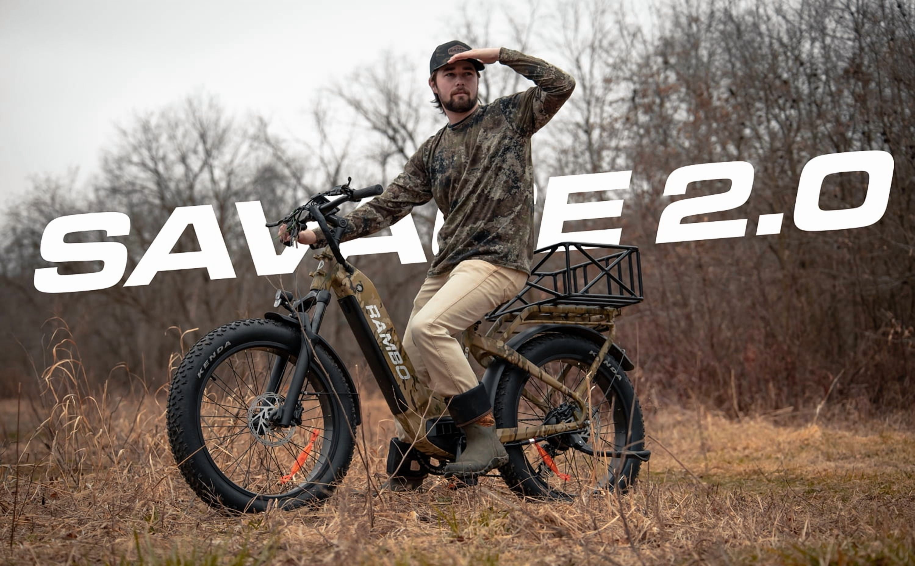 Rambo Savage 2.0 750W-1000W E-Bike, Hub Motor Powered By Bafang, 15AH ...