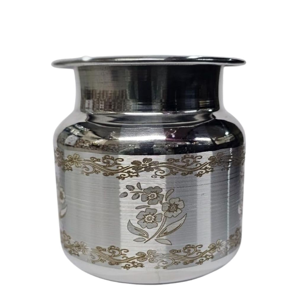 RAMDEV STEEL 500 ml Stainless Steel Long Neck Parsi Lota Glass with ...