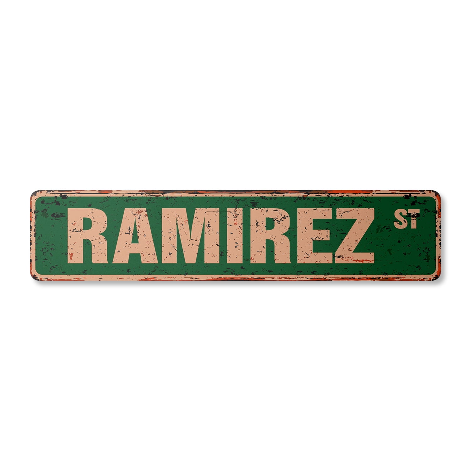 RAMIREZ Vintage Plastic Street Sign Childrens Name Room Sign | Indoor ...