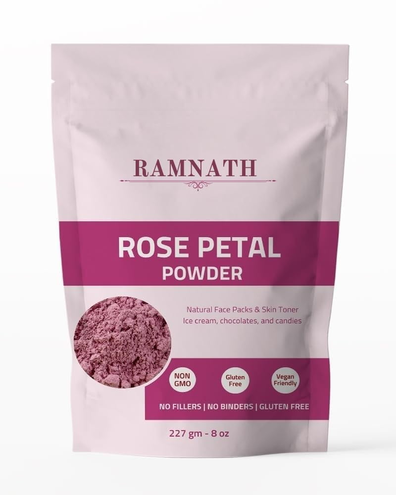 RAMNATH Rose Petal Powder 100 Pure Natural Rose Powder for Face Mask ...