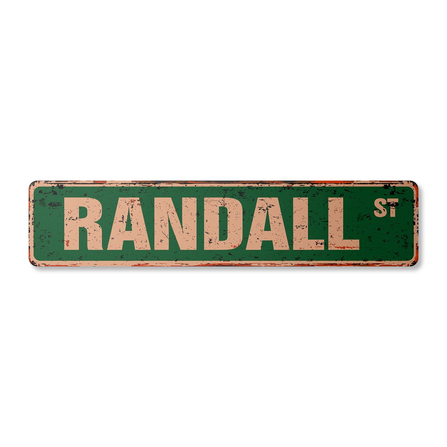 RANDALL Vintage Plastic Street Sign Childrens Name Room Sign | Indoor ...