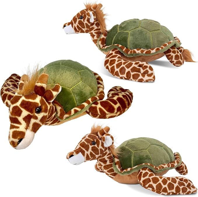 RANDIMALS Girtle Giraffe–Turtle Hybrid Plush Stuffed Animal Toy 14 ...