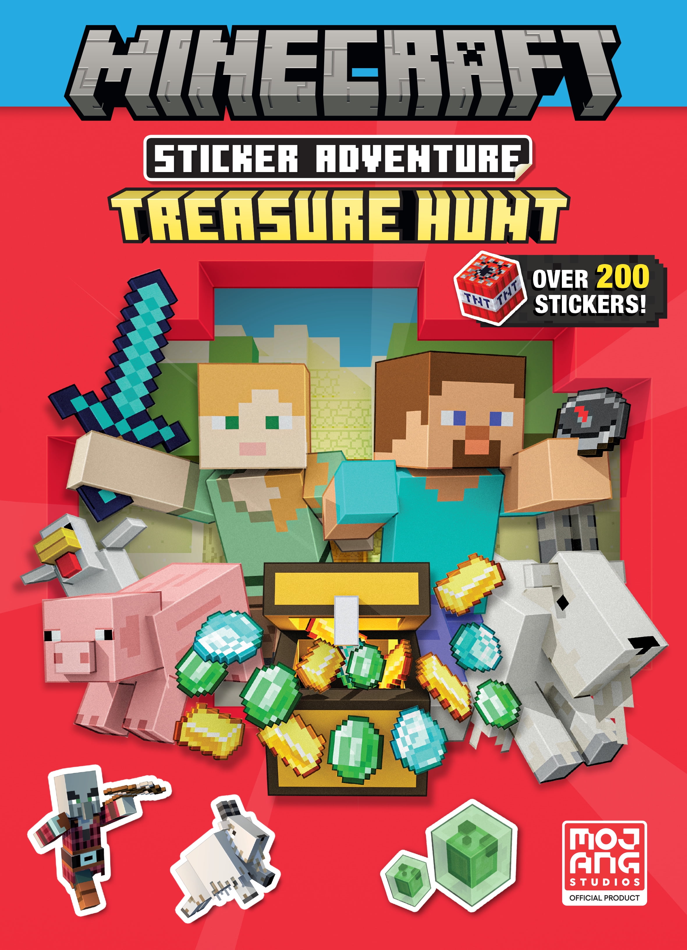 Minecraft Official Treasure Hunt Sticker Book: Adventure with Over 500 ...